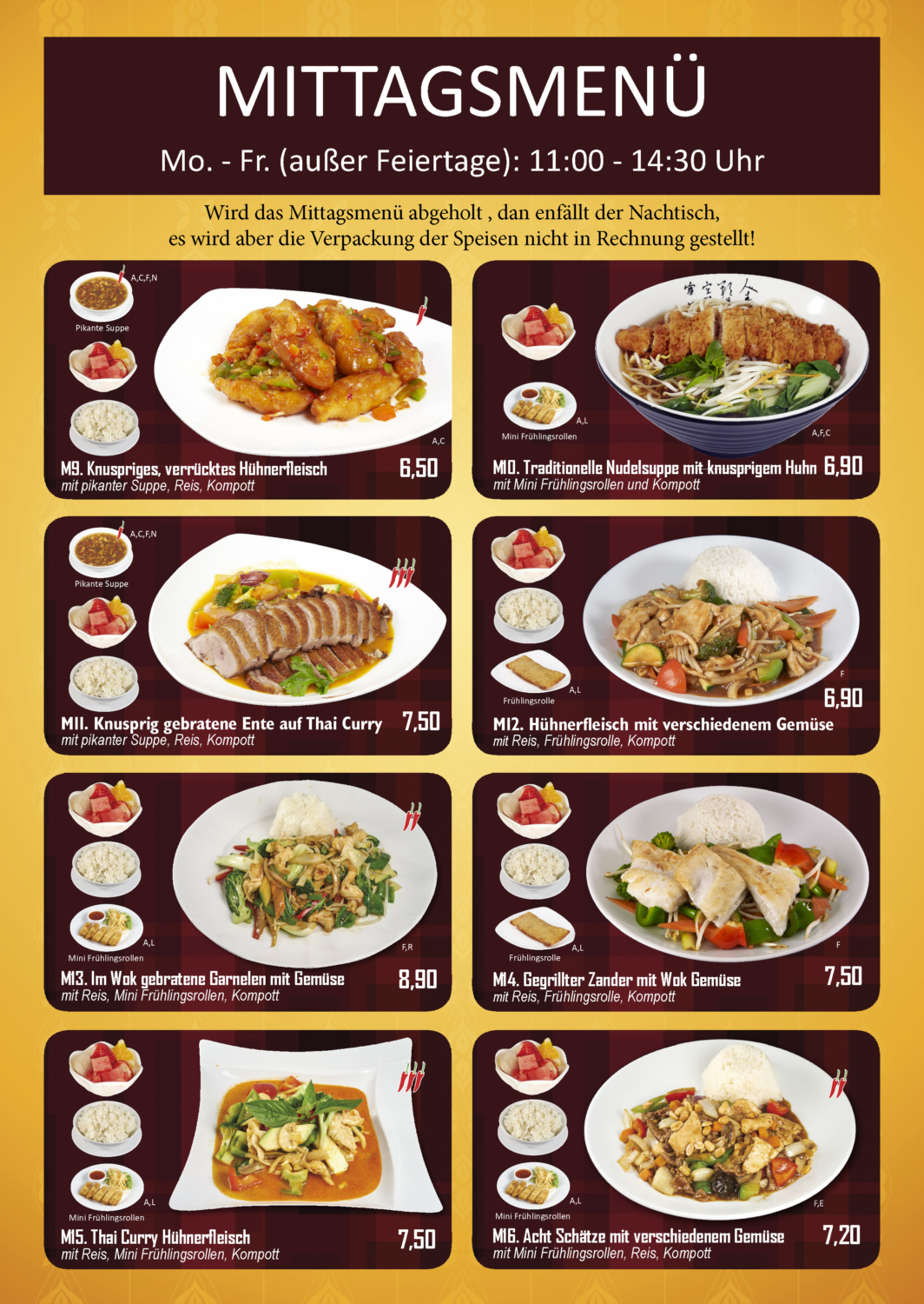 Mittagsmenü – Restaurant Suli